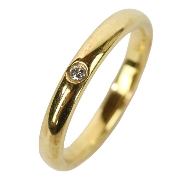 Tiffany & Co. | Jewelry | Tiffanyco Tiffany Elsa Peretti Diamond 02ct Stacking Band Ring 750 K8 ...